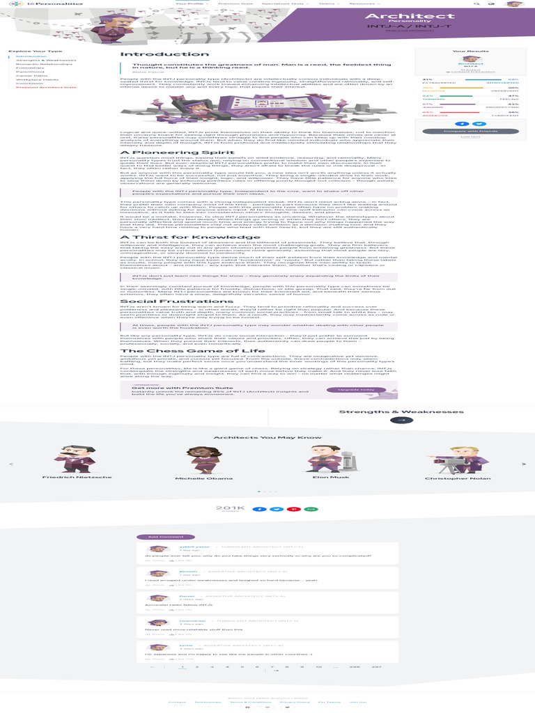 Introduction - INTJ Personality (Architect) - 16personalities | PDF ...