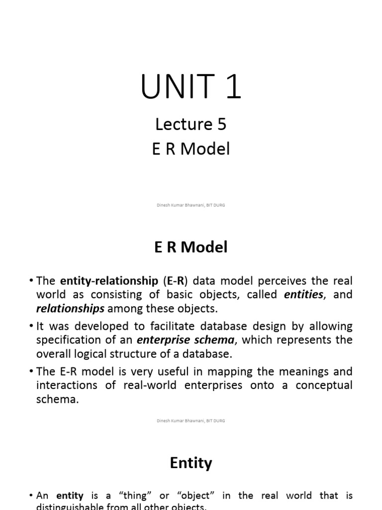 DBMS Lec 5 | PDF | Conceptual Model | Databases