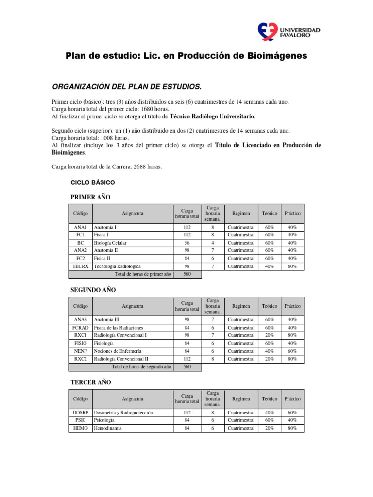 Bima Plan de Estudios Web 30-6-23 | PDF | Desintegración radioactiva ...