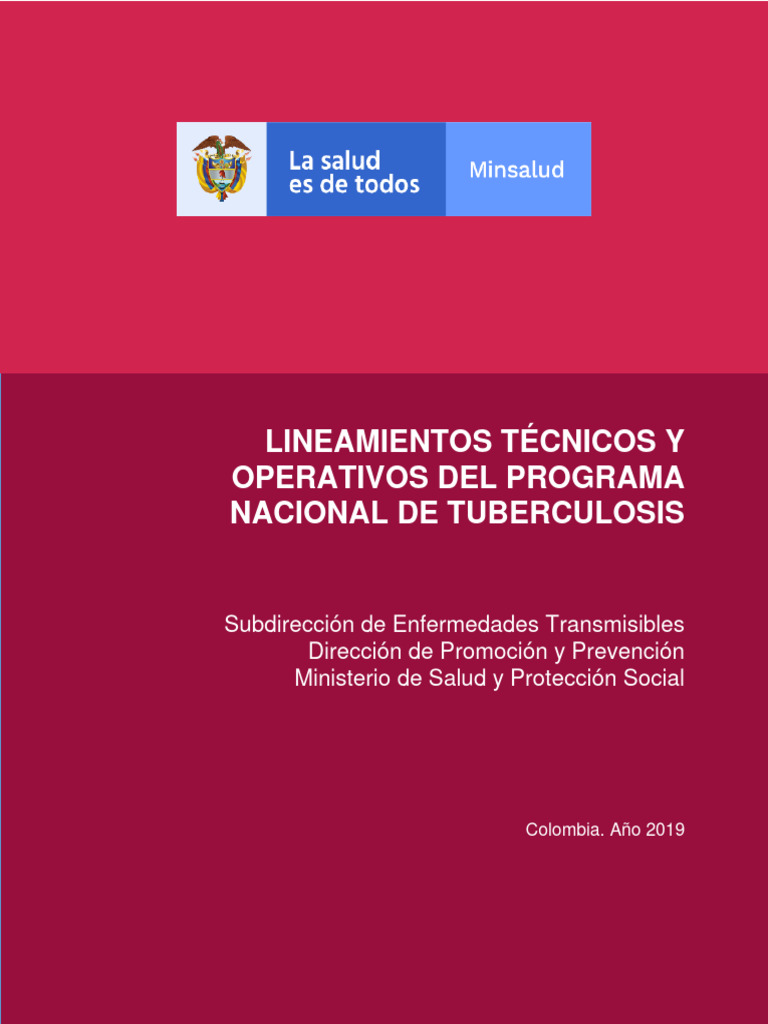 Lineamientos del Programa Nacional de Tuberculosis | PDF | Tuberculosis ...