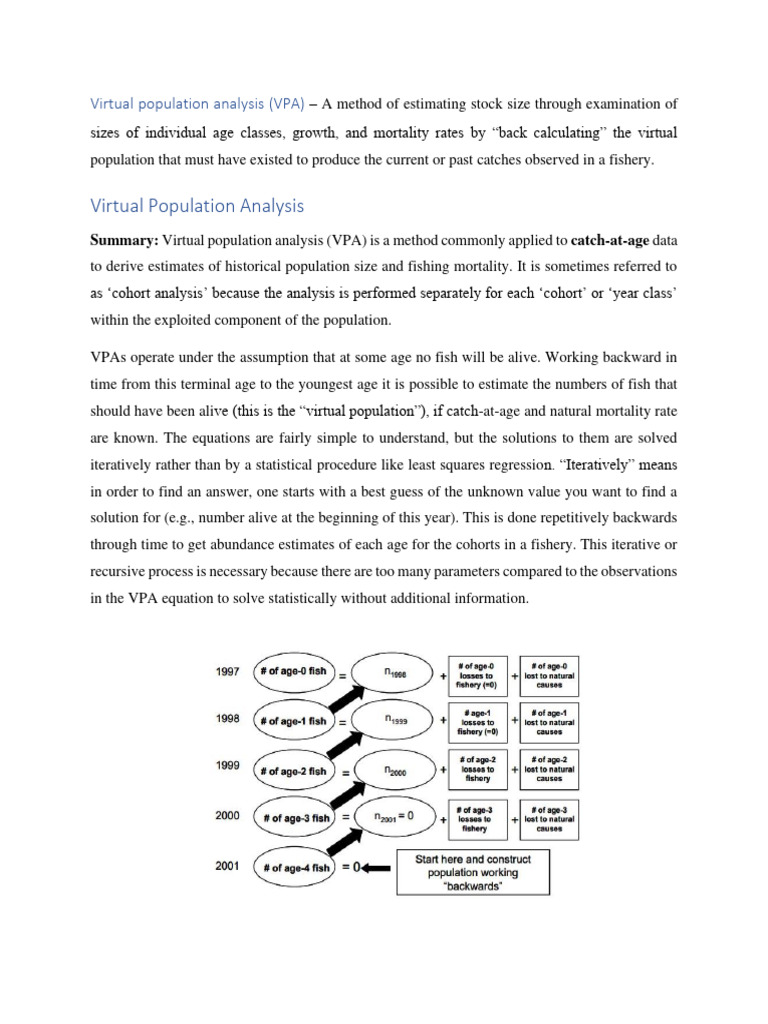 Virtual Population Analysis (VPA) | PDF | Applied Mathematics ...