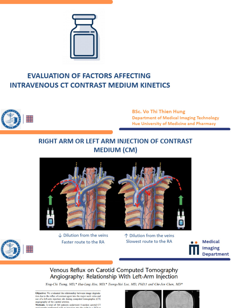 Evaluation of Factors Affecting Intravenous CT Contrast Medium Kinetics ...