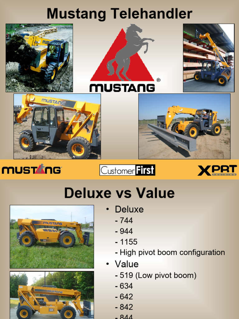 Mustang Telehandler 2009 | PDF | Axle | Elevator