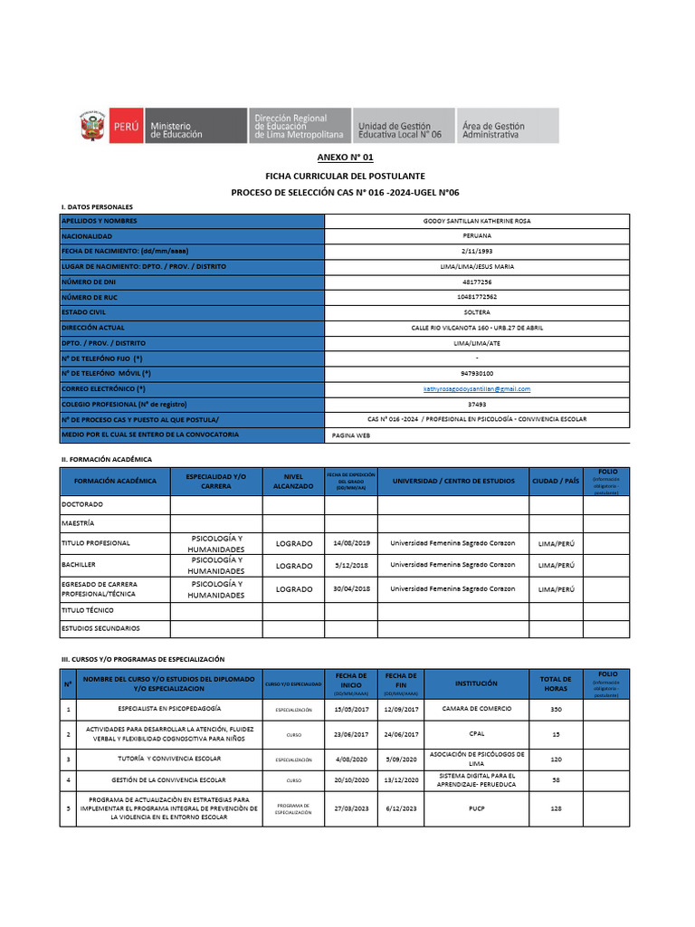 ANEXO #01 - FICHA - Rvos4omh | PDF