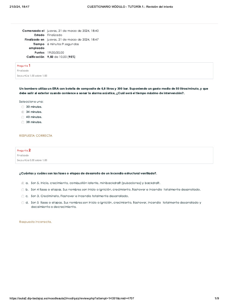 Cuestionario Módulo - Tutoría 1 | PDF | Cooking, Food & Wine | Computers