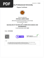 MBA - Sample Certificate | PDF