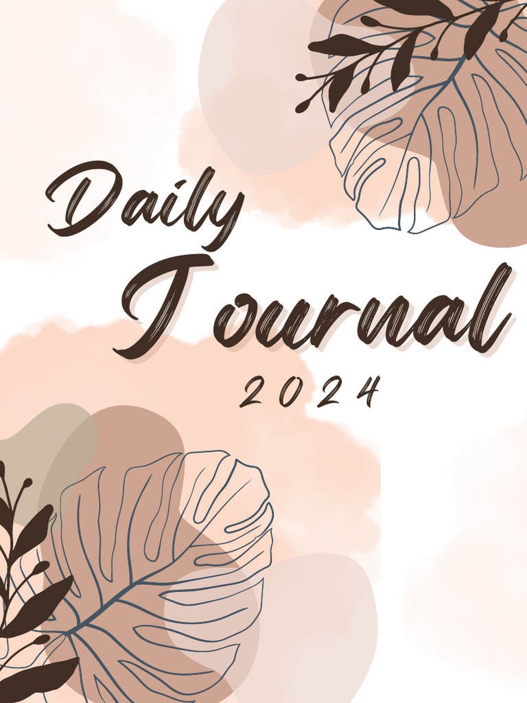 2024 Daily Planner and Journal | PDF | Lunch | Meal