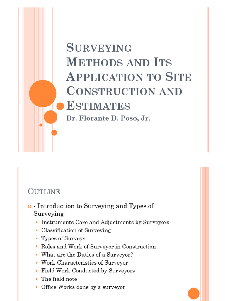 1 Introduction to Surveying | Download Free PDF | Surveying | Measurement