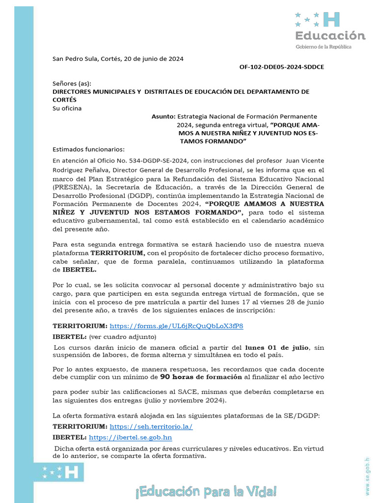 OFICIO 102 Porque Amamos Nuestra Niñez | PDF | Enseñando | Maestros