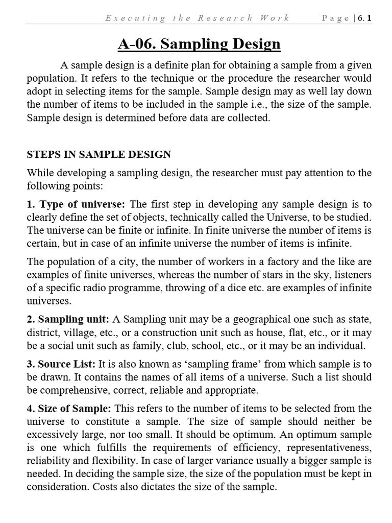 ZOO-3204 - A-06. Sampling Design | PDF | Sampling (Statistics ...