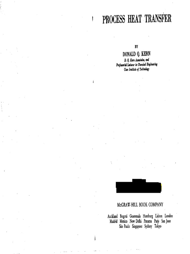 Kern - Process Heat Transfer | PDF
