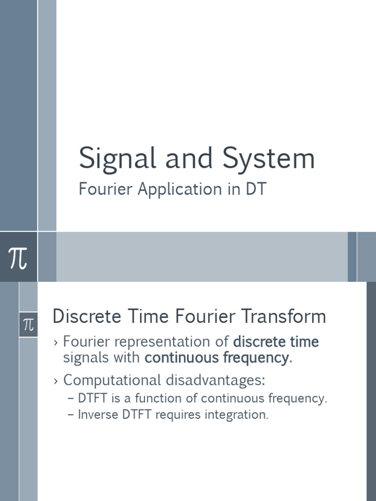 013 Discrete Fourier Transform (DFT-FFT) | PDF | Discrete Fourier Transform | Digital Signal ...