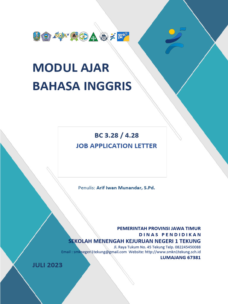 BC 3.28 Job Application Letter (2023) | PDF