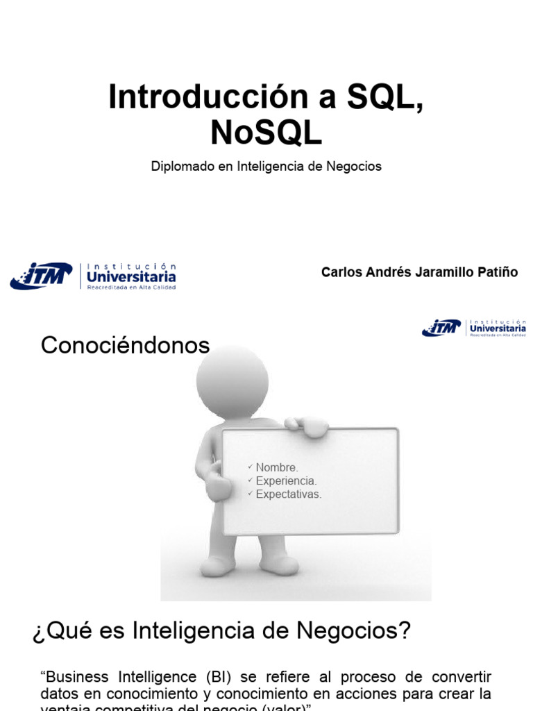 Introducción A SQL NoSQL | PDF | Bases de datos | No Sql
