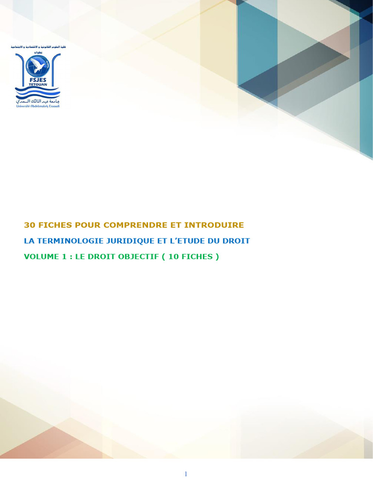 Terminologie Juridique - Cours | PDF Terminologie Juridique - Cours | PDF