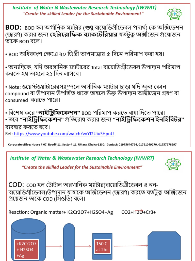 Defination BOD & COD | PDF