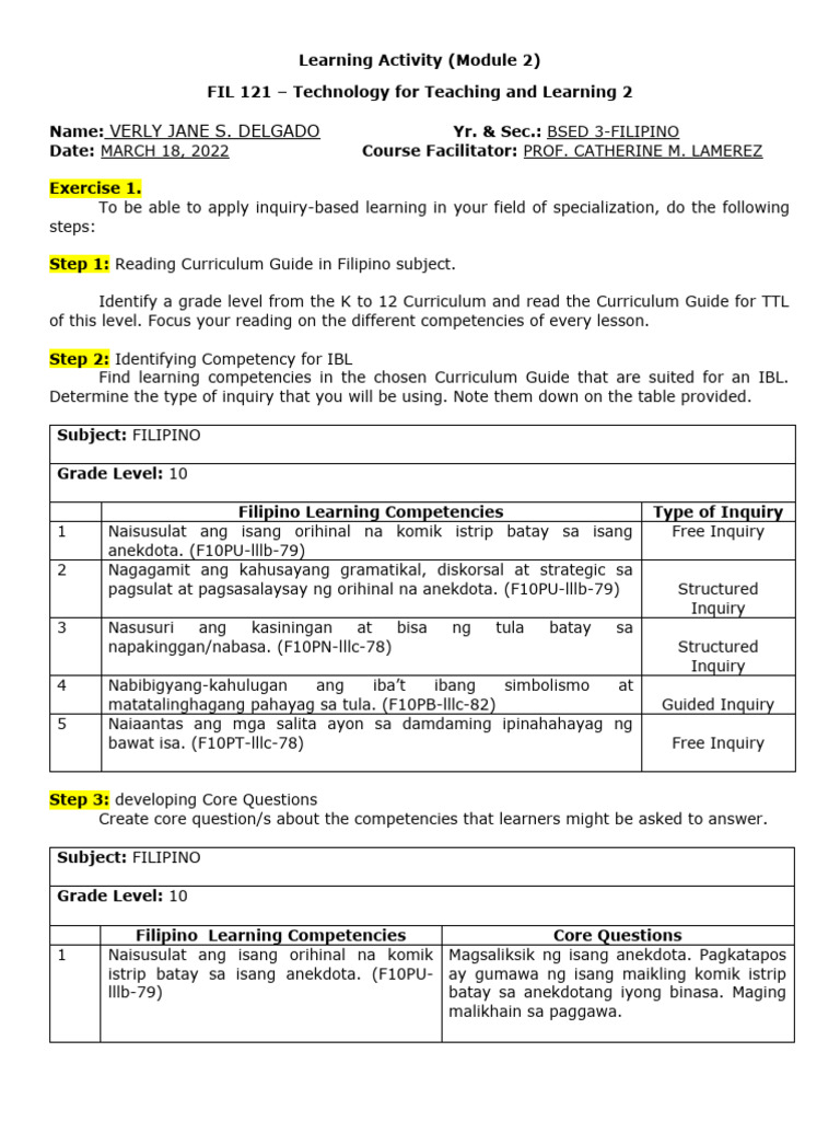 Fil 121 Verly Jane | PDF | Educational Technology | Plagiarism