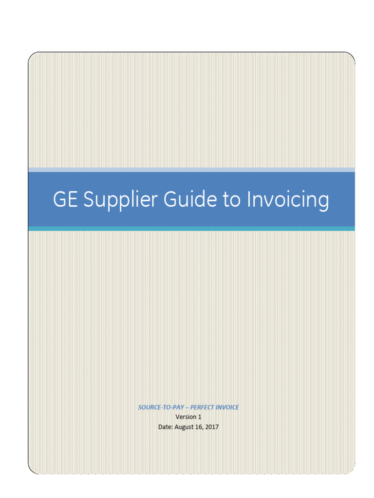 Supplier Invoicing Instructions Guide2 | PDF | Invoice | Receipt