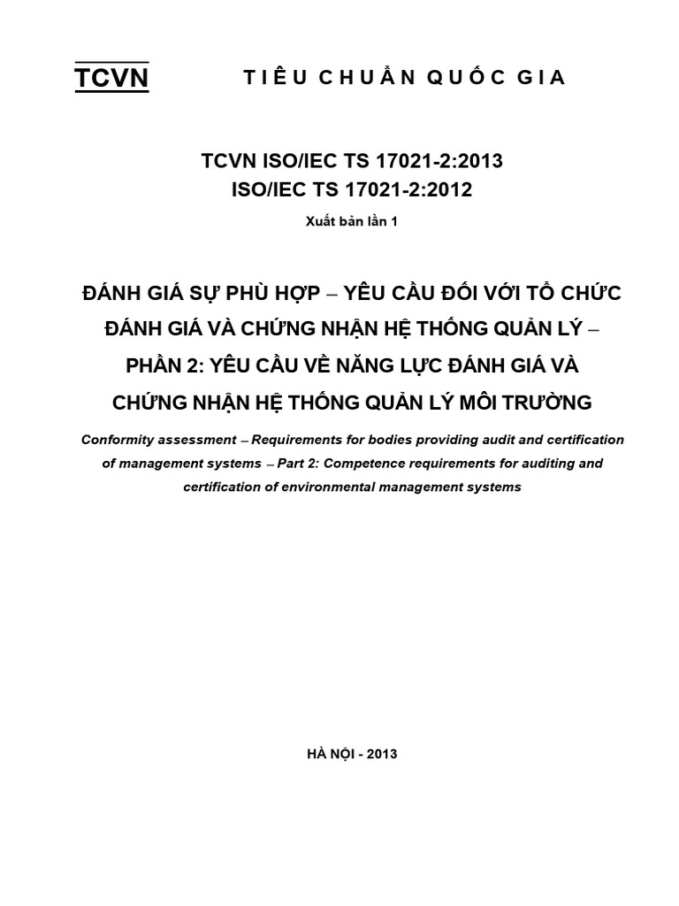 TCVN 17021 | PDF