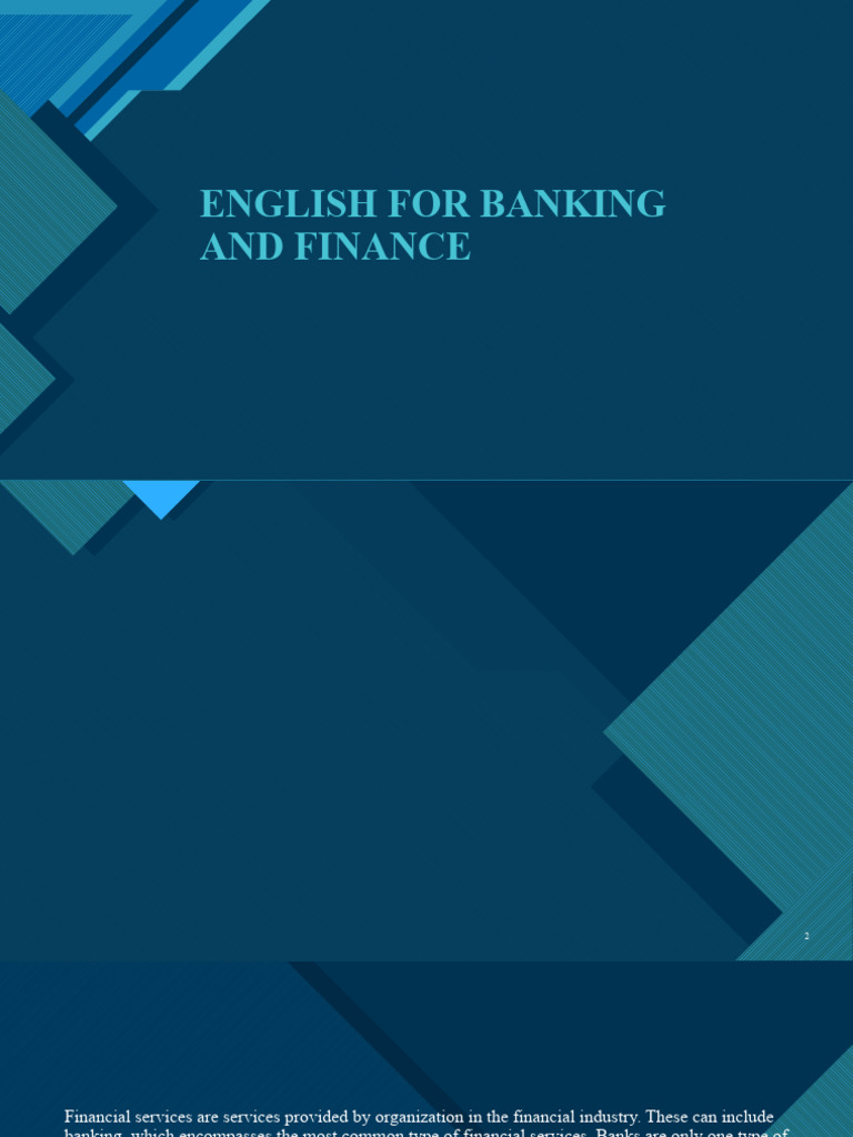 English For Banking and Finance | PDF | Credit Card | Money