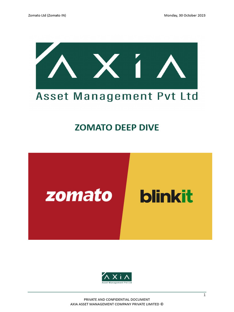 Zomato's Market Leadership & Growth Insights | PDF | Subscription ...