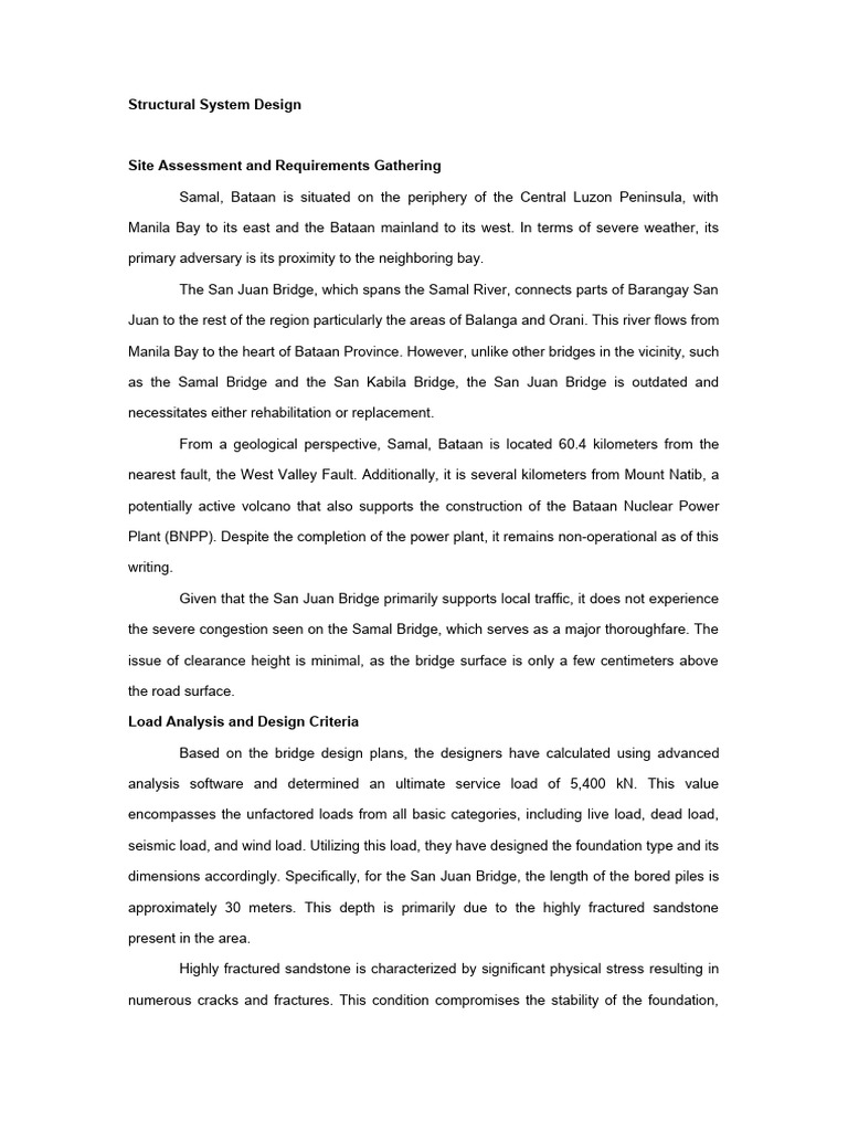San Juan Bridge Structural Design Overview | PDF | Prestressed Concrete ...