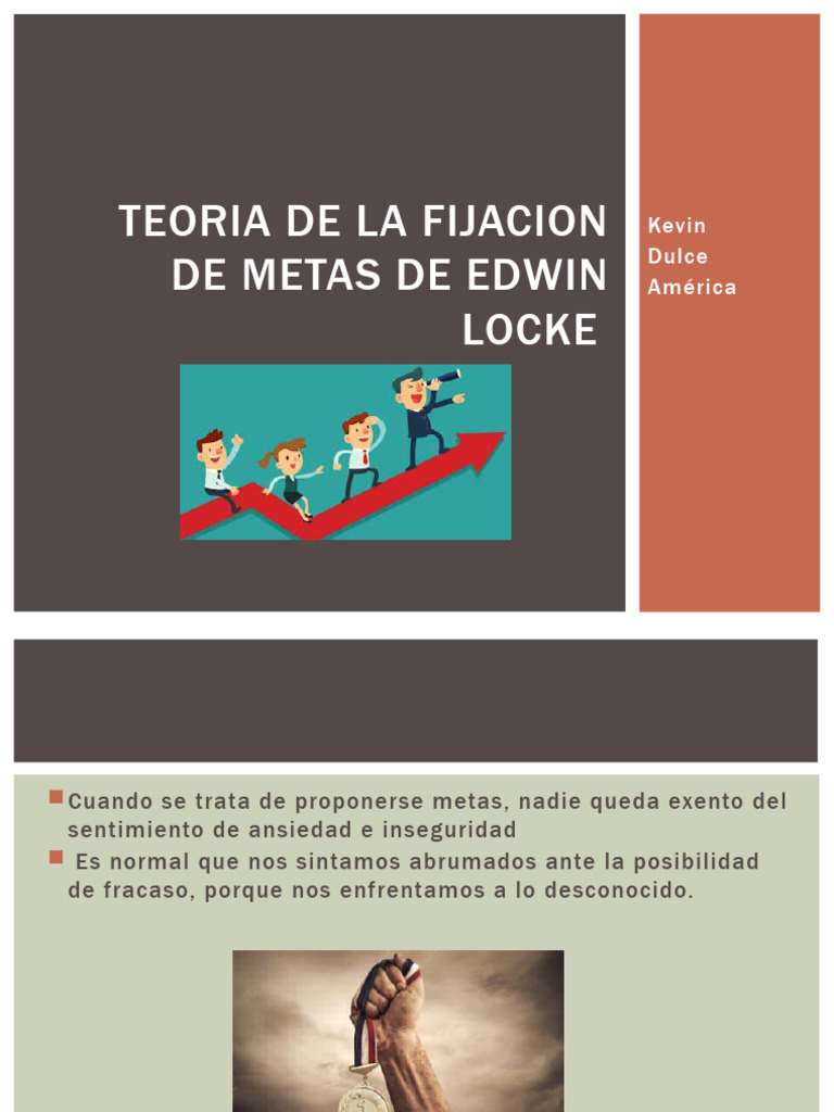 Teoria de La Fijacion de Metas de Edwin | PDF | Motivación | Motivacional