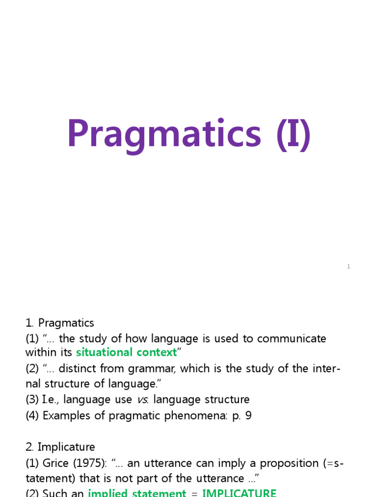 Understanding Pragmatics and Speech Acts | PDF | Human Communication ...