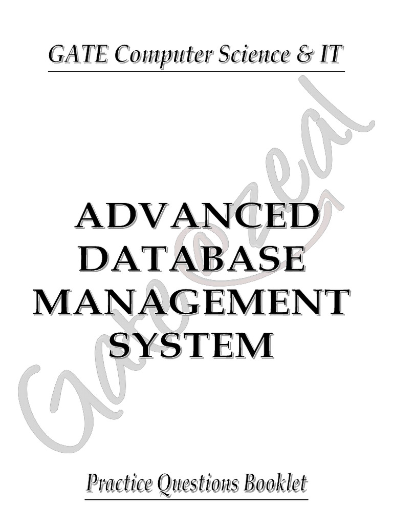 Advanced DBMS Sheet _2022 | PDF | Relational Database | Data Management
