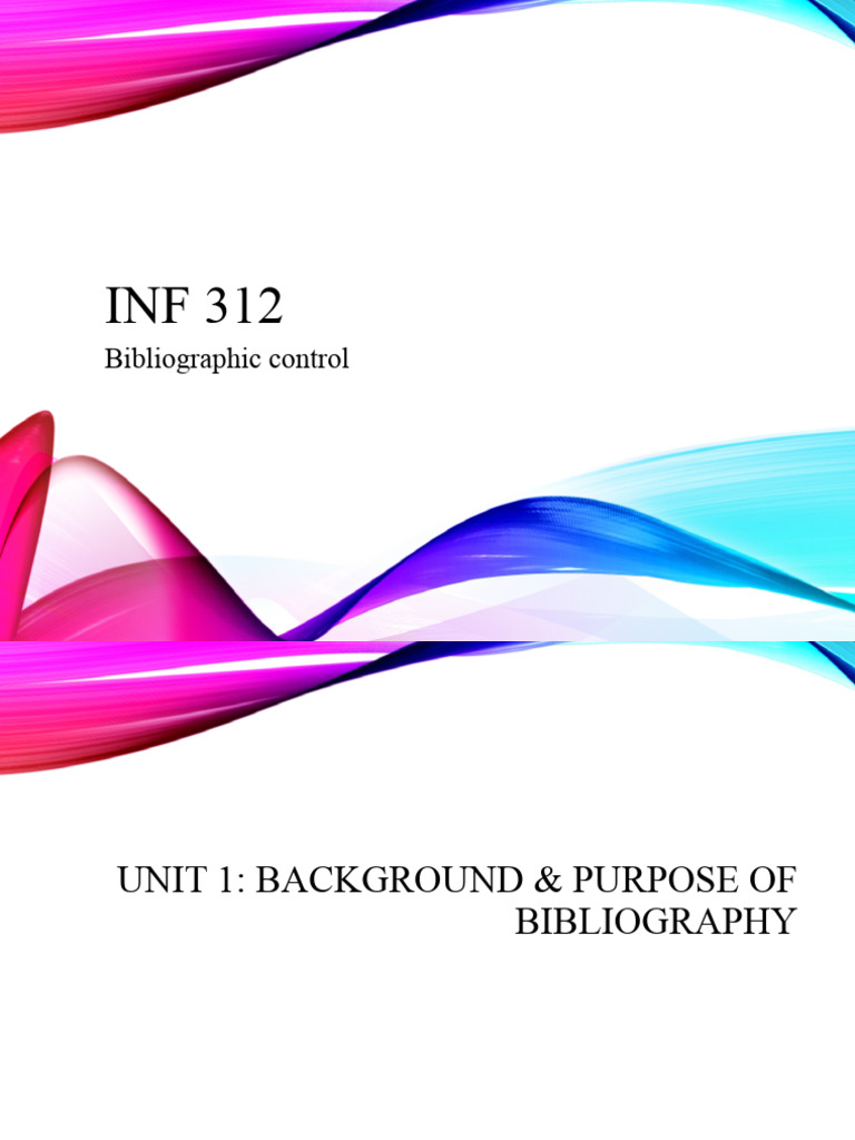 Bibliographic Control | PDF | Bibliography | Books