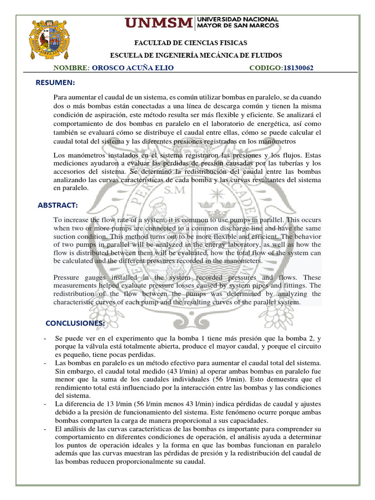 OROSCO ACUÑA +LABORATORIO Turbomaquinas | PDF | Informática | Tecnología