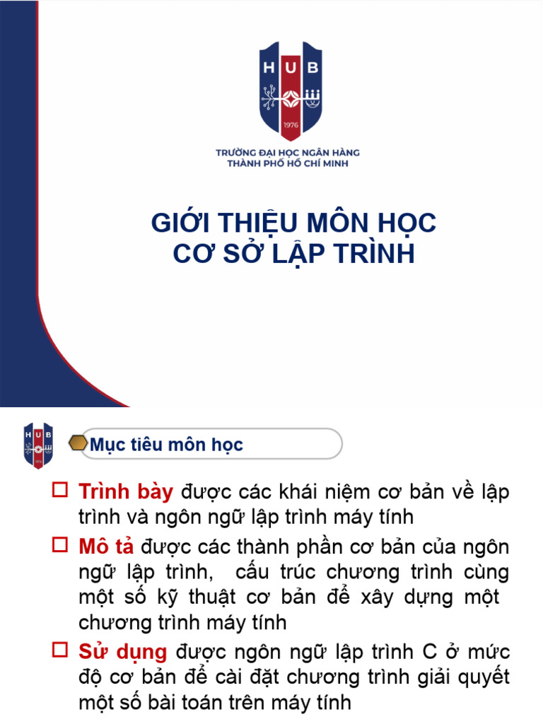 C00 Gioi Thieu Mon Hoc Final | PDF