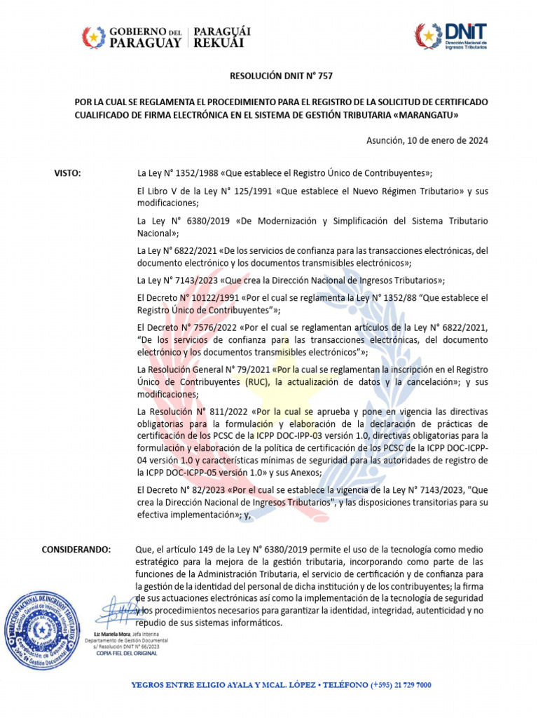 Res. DNIT #757-24 | PDF