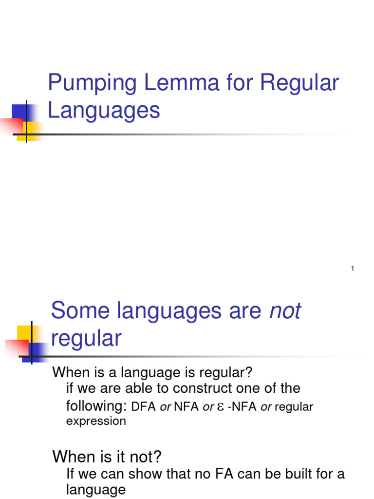 Pumping Lemma For RL | PDF | Syntax (Logic) | Formalism (Deductive)
