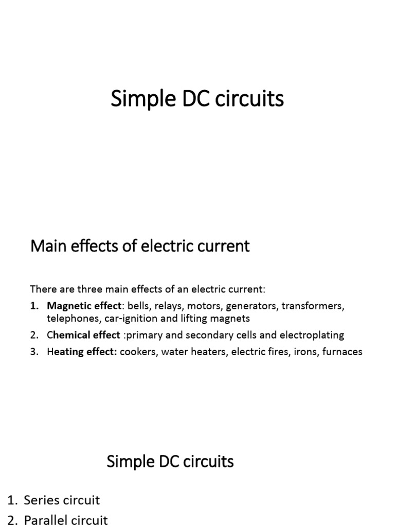 2 Simple DC Circuits Physics | PDF | Electrical Resistivity And ...
