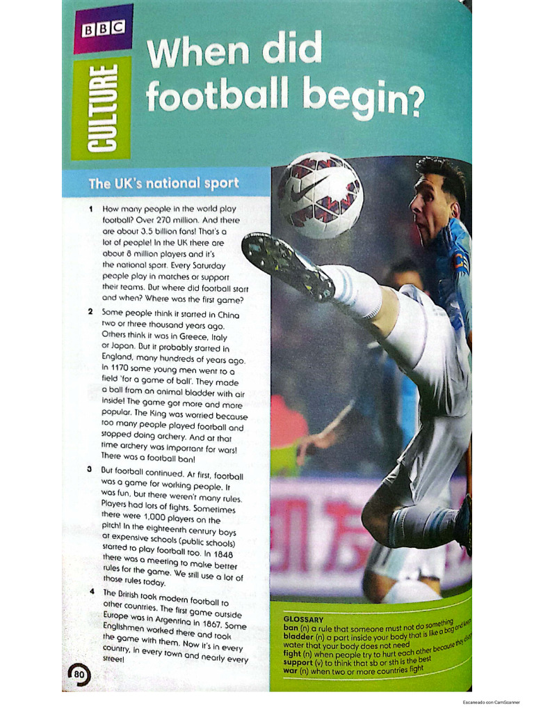 When Did Football Begin | PDF