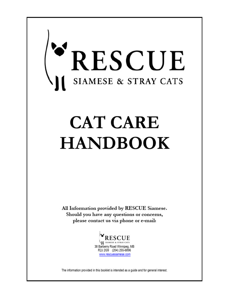 Siamese Cat Handbook | PDF | Cats | Vaccines