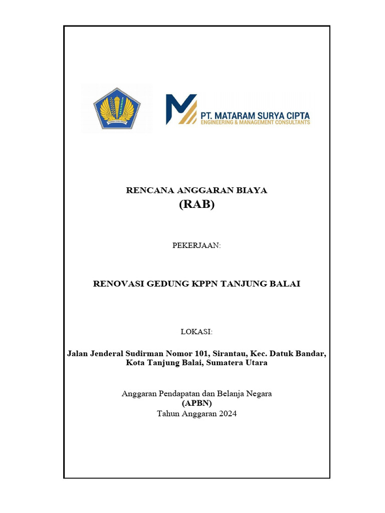 RAB GEDUNG KPPN TG BALAI-19 TKDN - BOQ-2.xlsx 1 | PDF