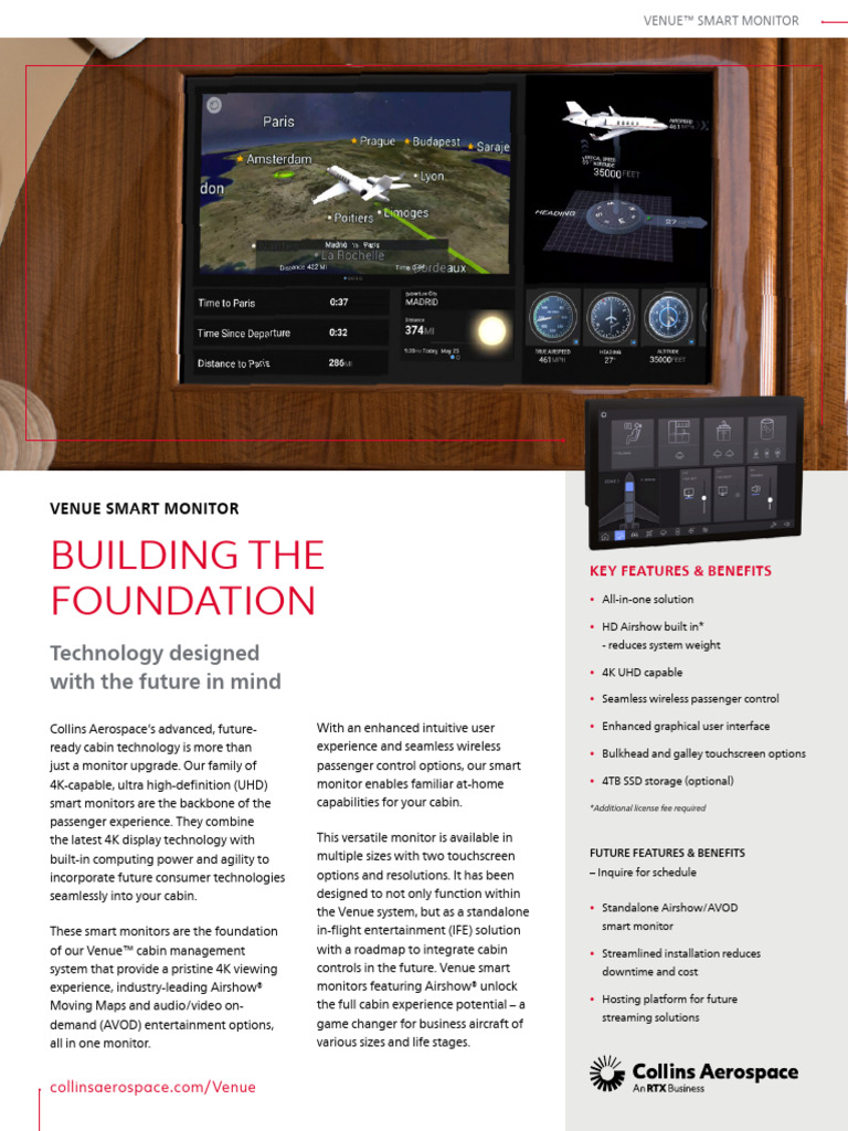 Venue Smart Monitor Data Sheet | PDF | Computer Monitor | Digital Technology