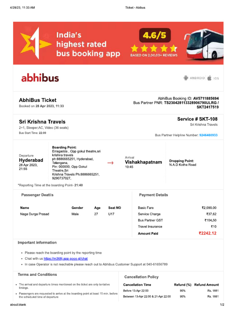 VZG Tickets Bus | PDF