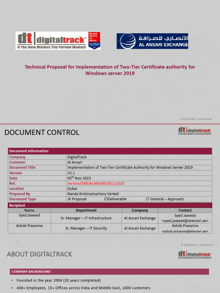 Two Tier Certificate Authority - 05dec2023 | PDF | Information ...
