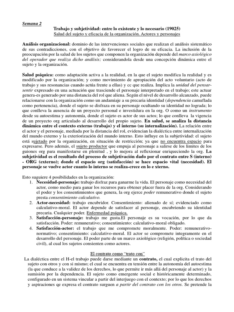 Revisión de Ps Laboral Semana 2 | PDF | Sociedad | Aprendizaje