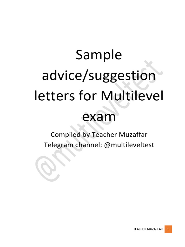 Advice, Suggestion Letters | PDF | Washing Machine | Cooking