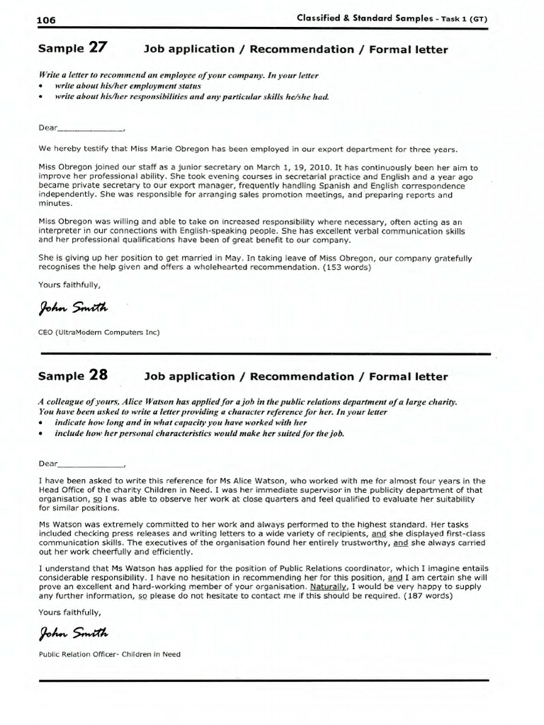 Application Letter Samples | PDF | Résumé | Secretary