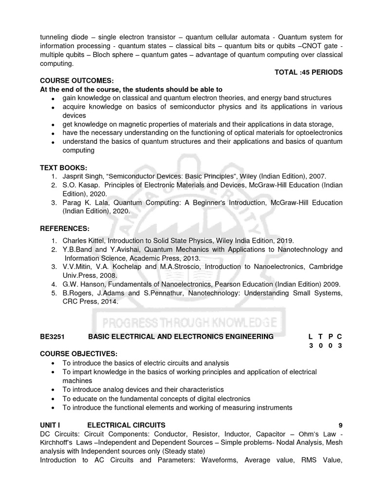 01 B e Cse-1-33-21 | PDF | Electrical Network | Electronics