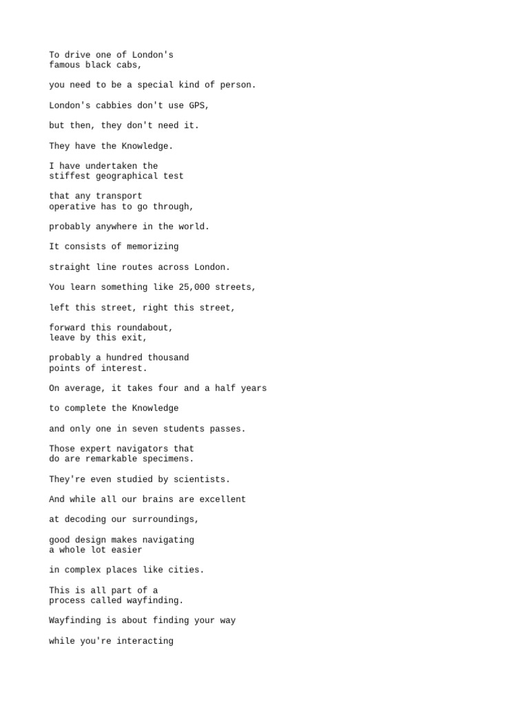 (English) Why London's Cab Drivers Have Different Brains | PDF | Mental ...