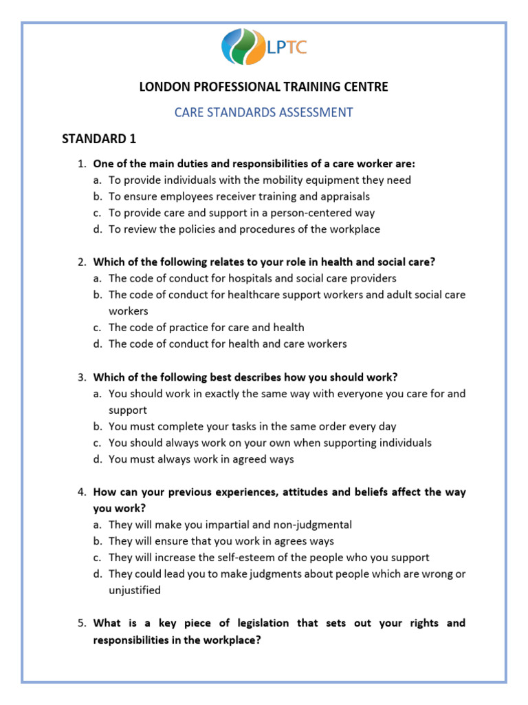 Care Questions | PDF | Occupational Safety And Health | Privacy