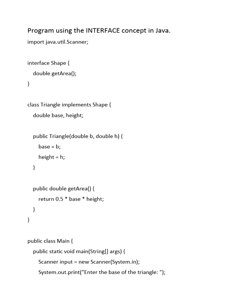 Interface Java | PDF