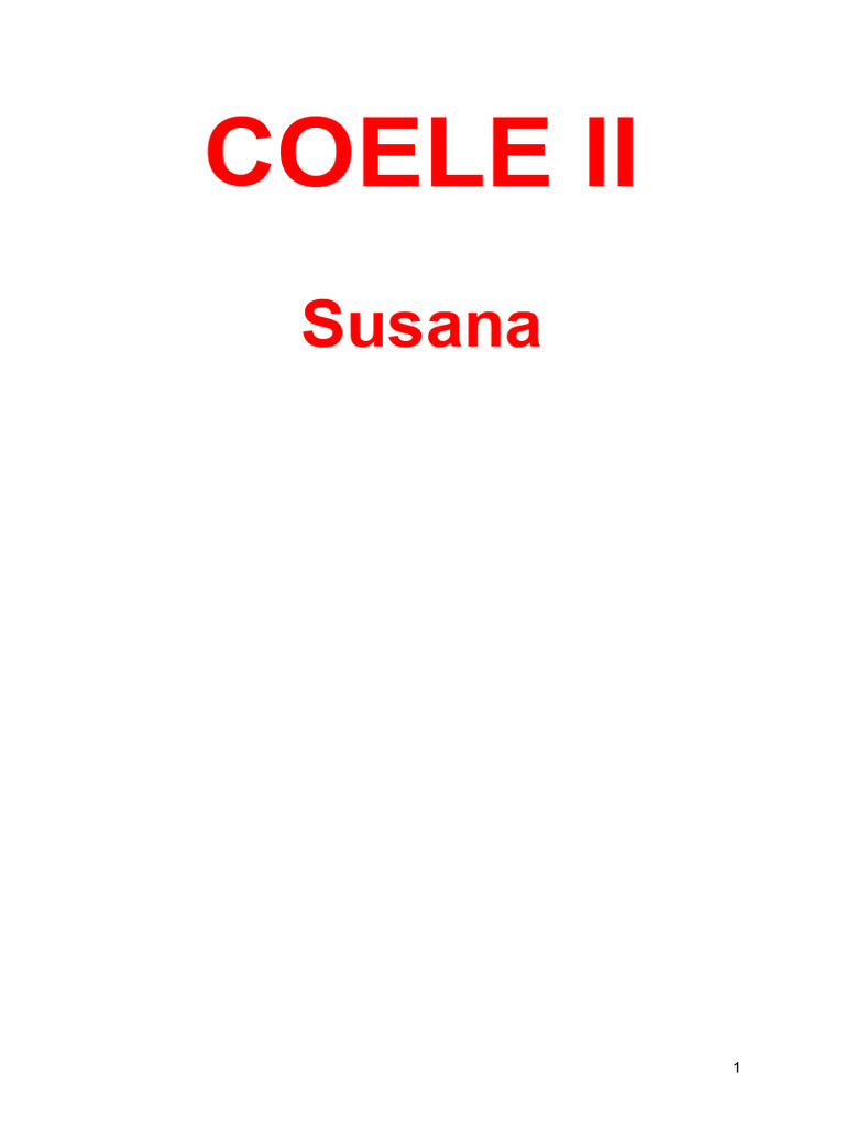 COELE II Resumen Susana | PDF | Lengua española | Dialecto