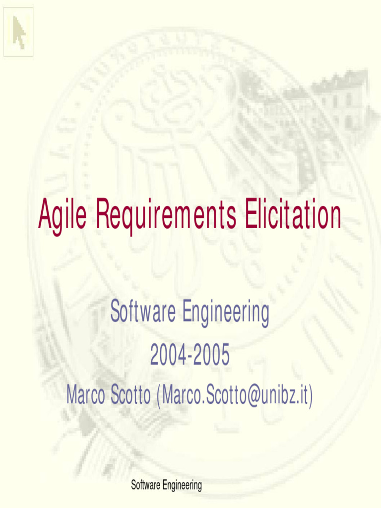 SE - Agile Requirements Elicitation | PDF | Agile Software Development ...